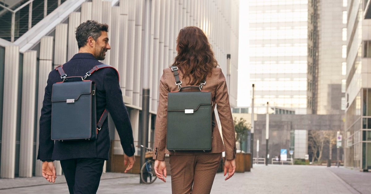 Luxury Leather Laptop Bags For Men & Women | Evan Red